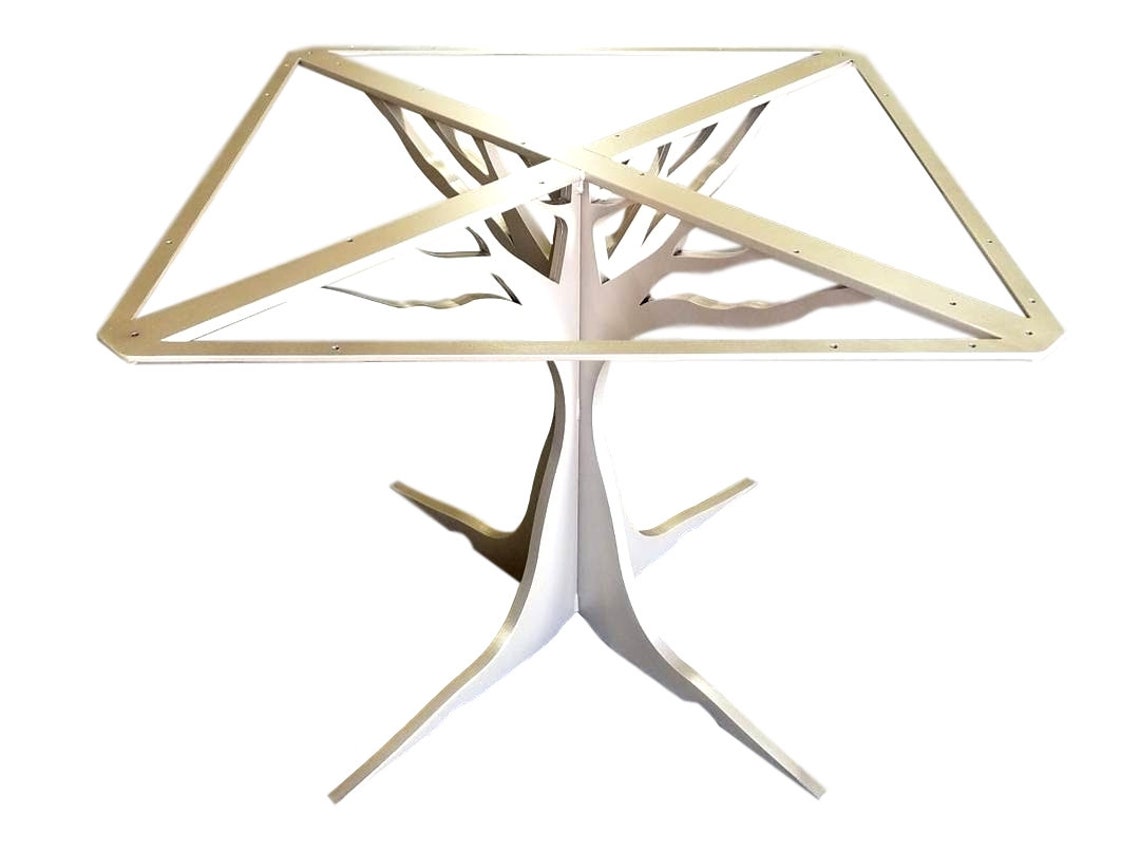 Metal Table Base Pedestal Style oak Tree - Etsy