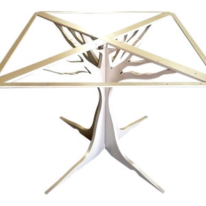 Metal Table Base - Pedestal Style (oak Tree) - Etsy