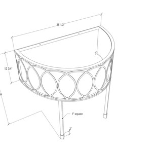 Metal Bathroom Vanity (mason Half Round Iron Vanity) - Etsy