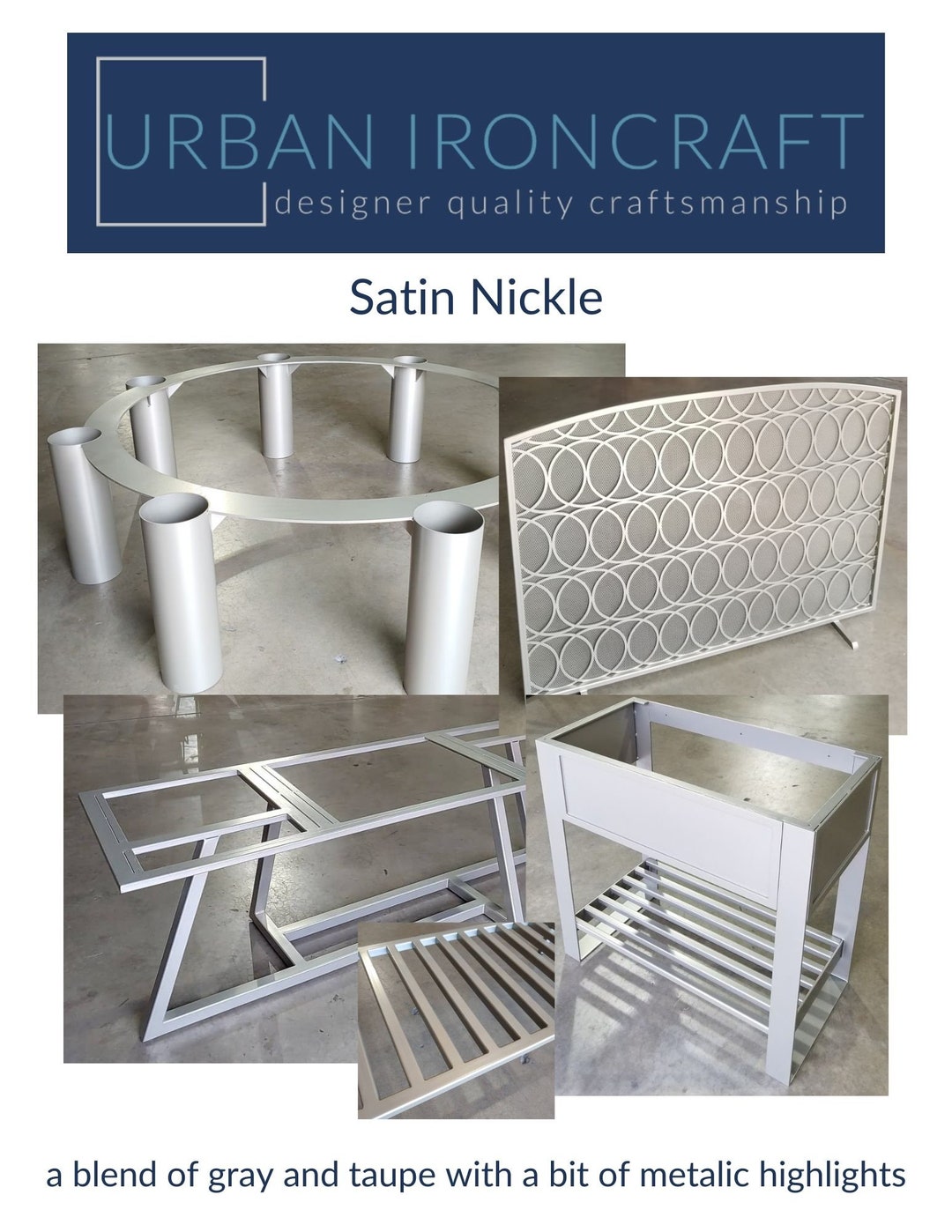 Silver/gray Finish Sample Set - Etsy