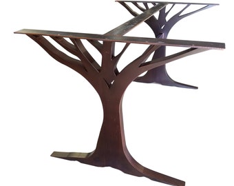 Metal Table Legs oak Tree | Etsy