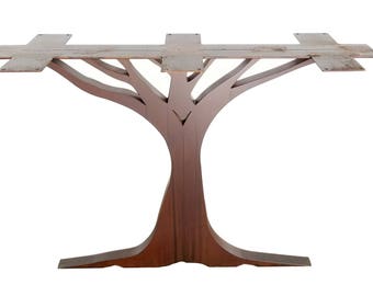 Metal Table Base Pedestal Style oak Tree - Etsy