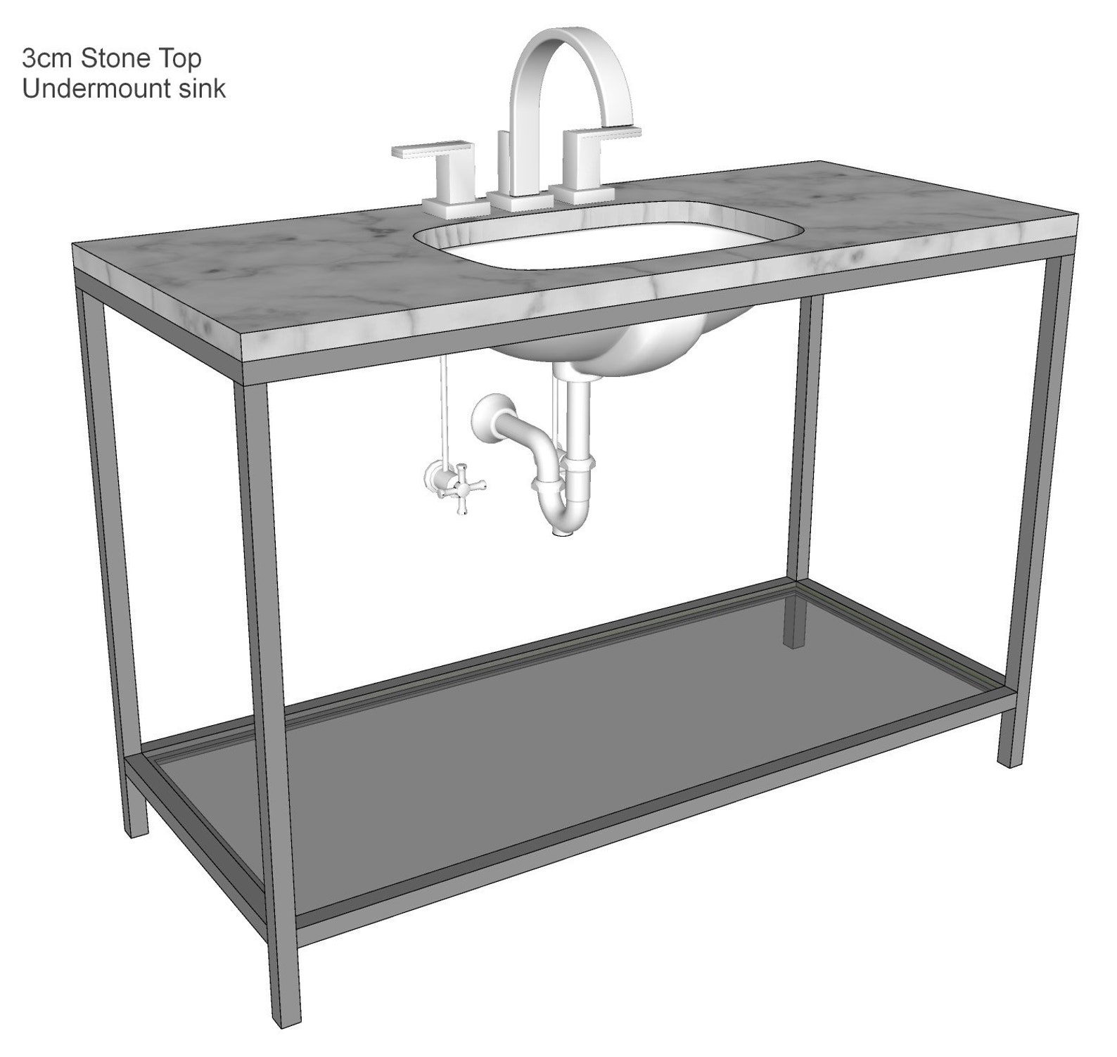 Metal Bathroom Vanity Base emory - Etsy