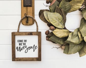 Awesome Door Sign - Etsy