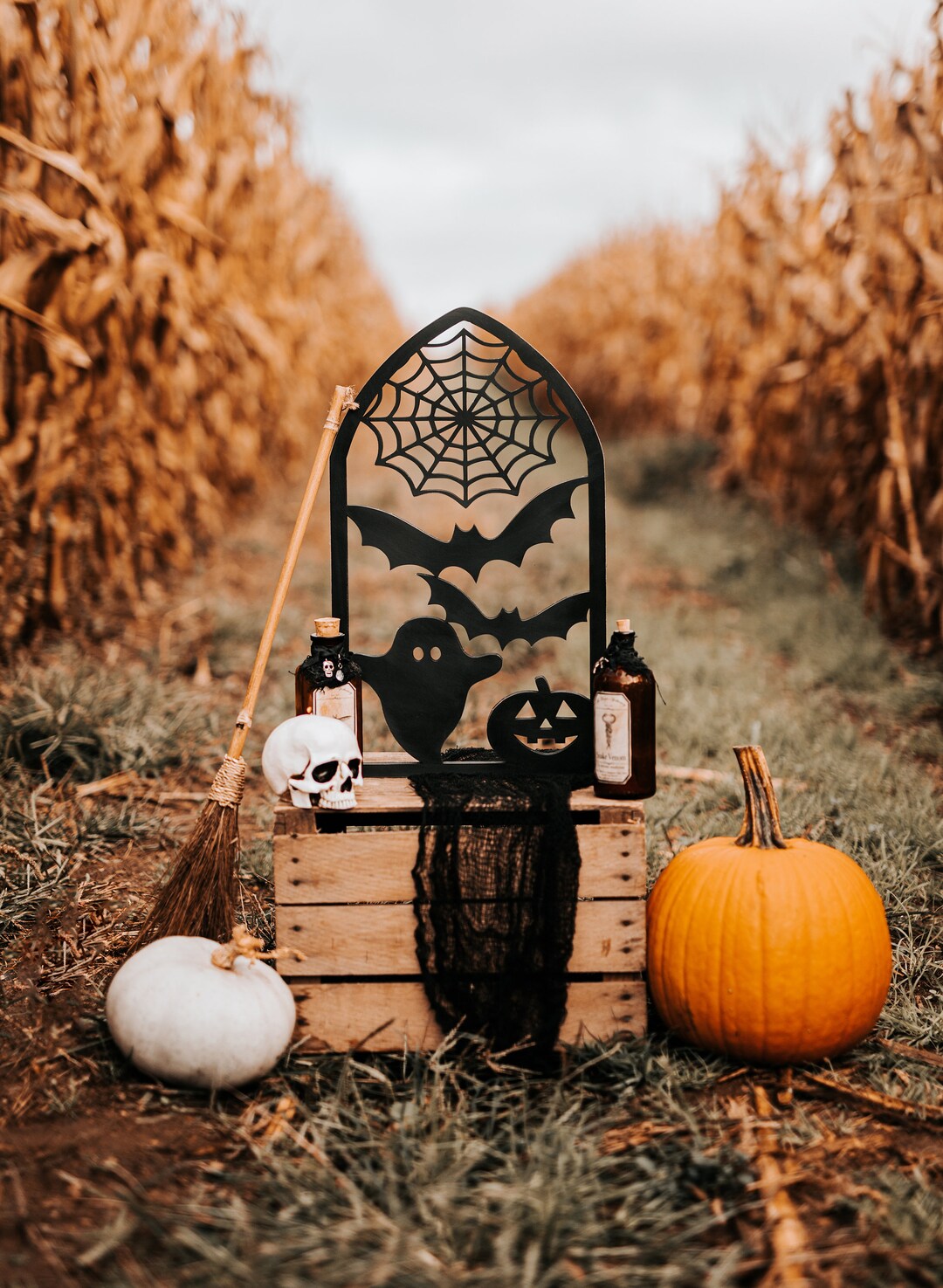 Spooky Arch | Halloween Decor | Window Arch Halloween | 24" X 14" - Etsy