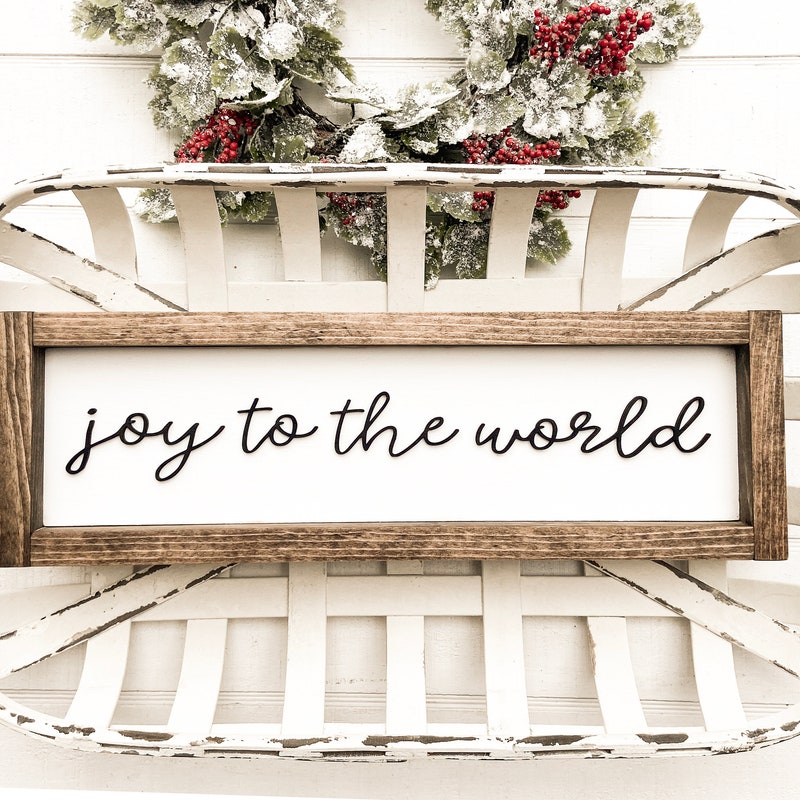 Joy Christmas Sign - Etsy