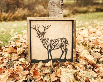Deer Design Laser Cut - Etsy