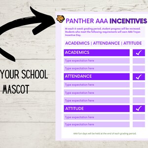 School Incentive Program Flyer Editable Template | Printable | ASB ...