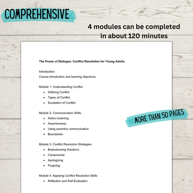 Conflict Resolution Lesson for Middle and High School Students ...