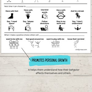 Behavior Reflection Sheet Elementary, Elementary Student Behavior ...