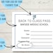 Customizable Back to Class Pass Counselor | AP | Principal | Nurse ...