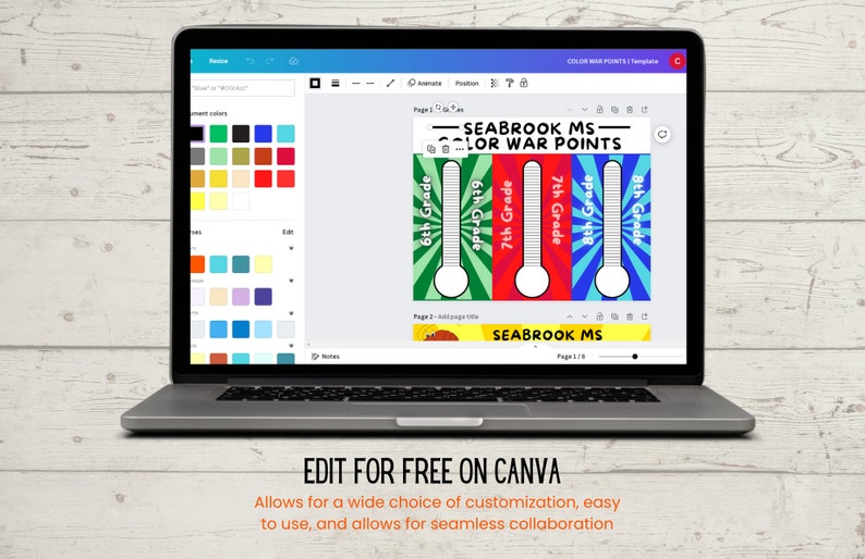 Class Competition School Spirit Score Keeper, Spirit Points, Color Wars ...