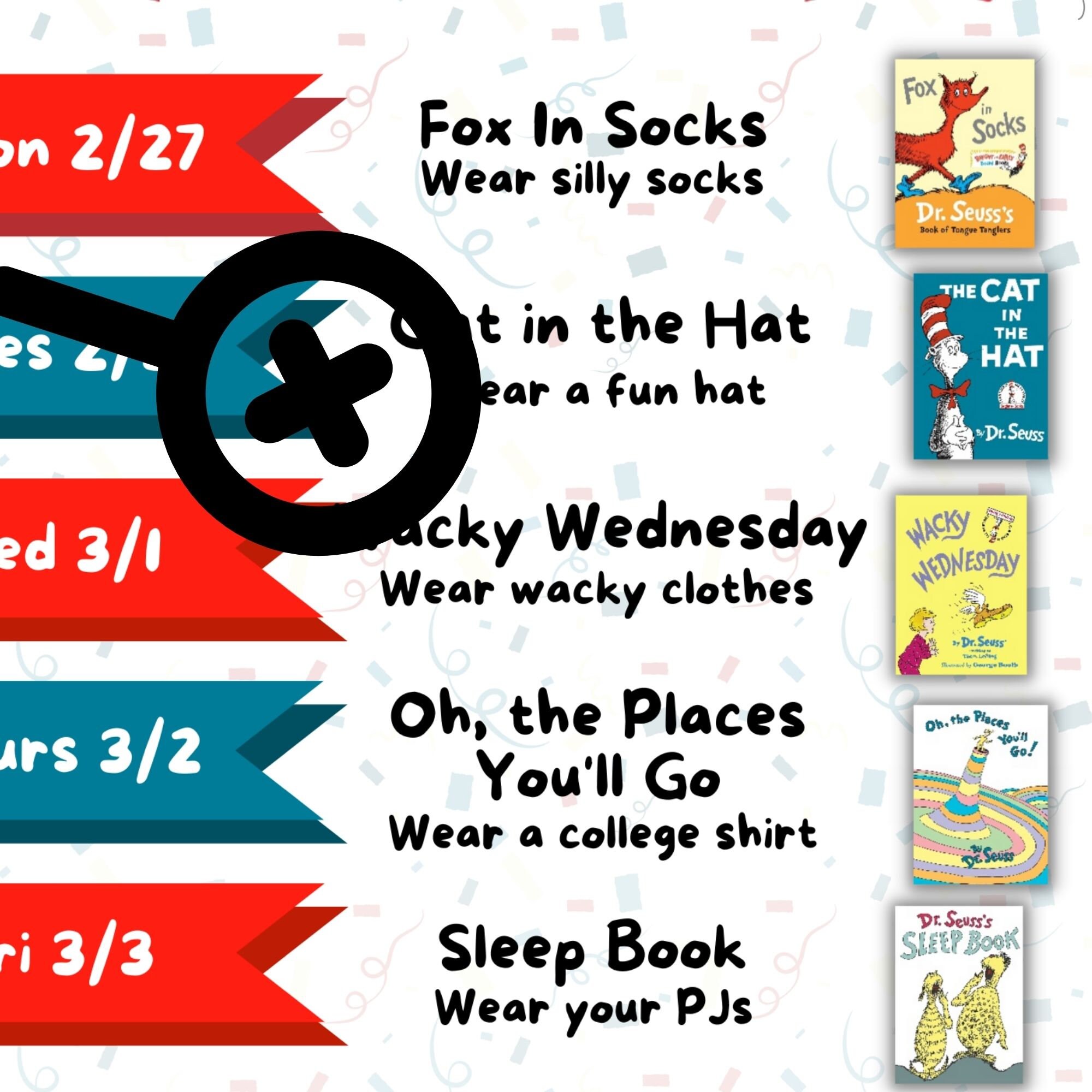 Read Across America Spirit Week Flyer, Spirit Week Template, Spirit ...