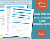 ASB Leadership Application Form Editable Template Printable - Etsy