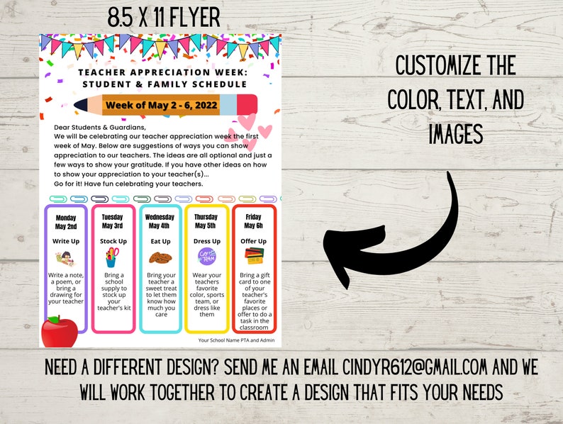 Editable Teacher Appreciation Family Newsletter Printable - Etsy