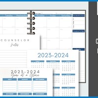 School Counselor Undated Planner 2023-2024, Counselors Printable ...