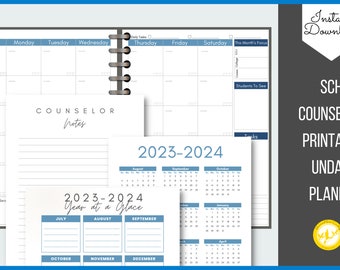 2023-2024 Downloadable School Calendar - Etsy