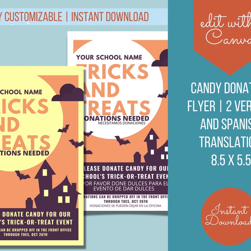 Candy Donation Flyer - Etsy
