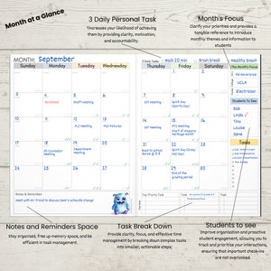 School Counselor Undated Planner 2023-2024, Counselors Printable ...