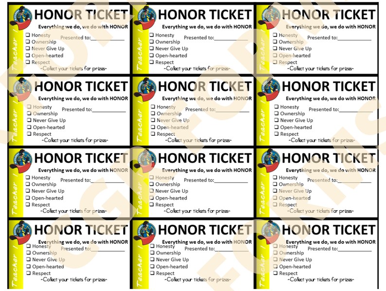 Custom Positive Behavior Tickets | School-wide PBIS | PBIS Tickets - Etsy