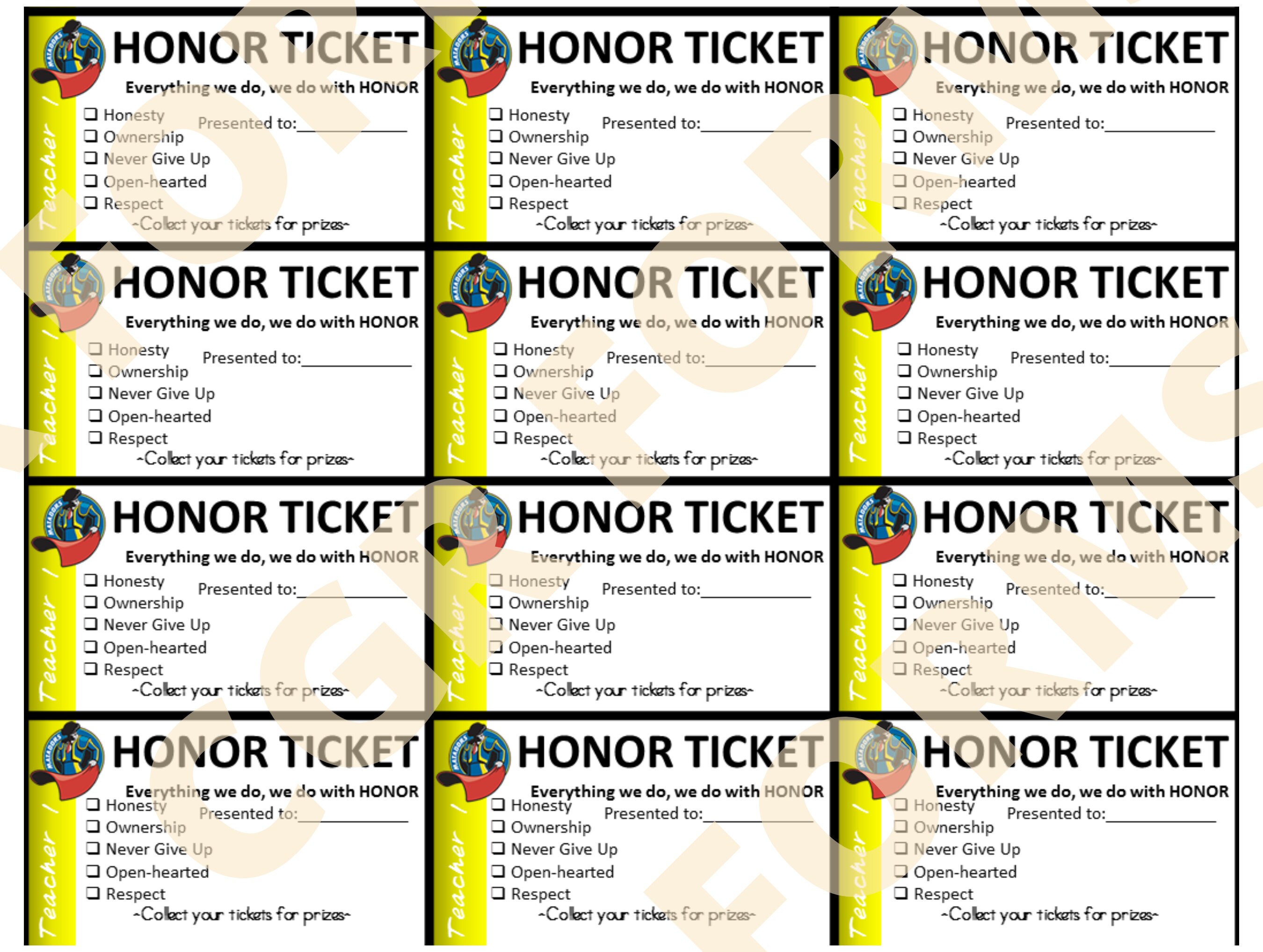 Custom Positive Behavior Tickets | School-wide PBIS | PBIS Tickets - Etsy