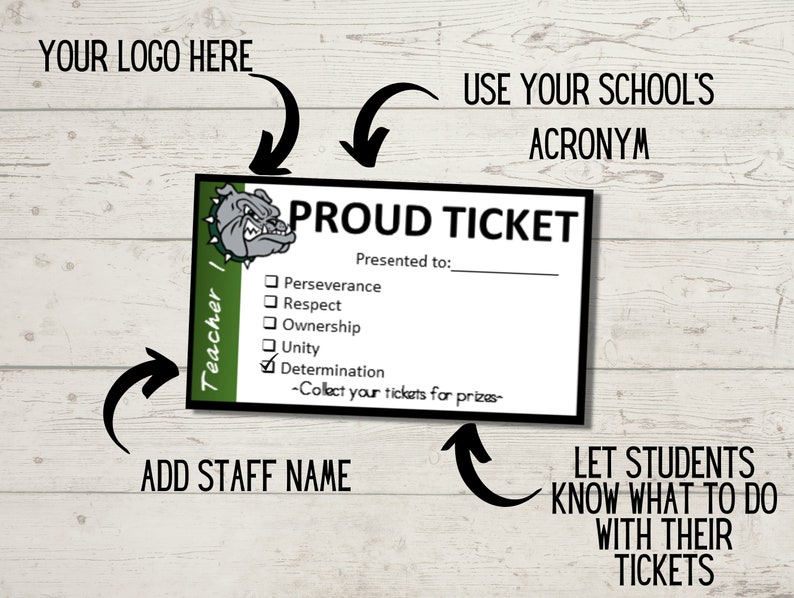 Custom Positive Behavior Tickets | School-wide PBIS | PBIS Tickets - Etsy