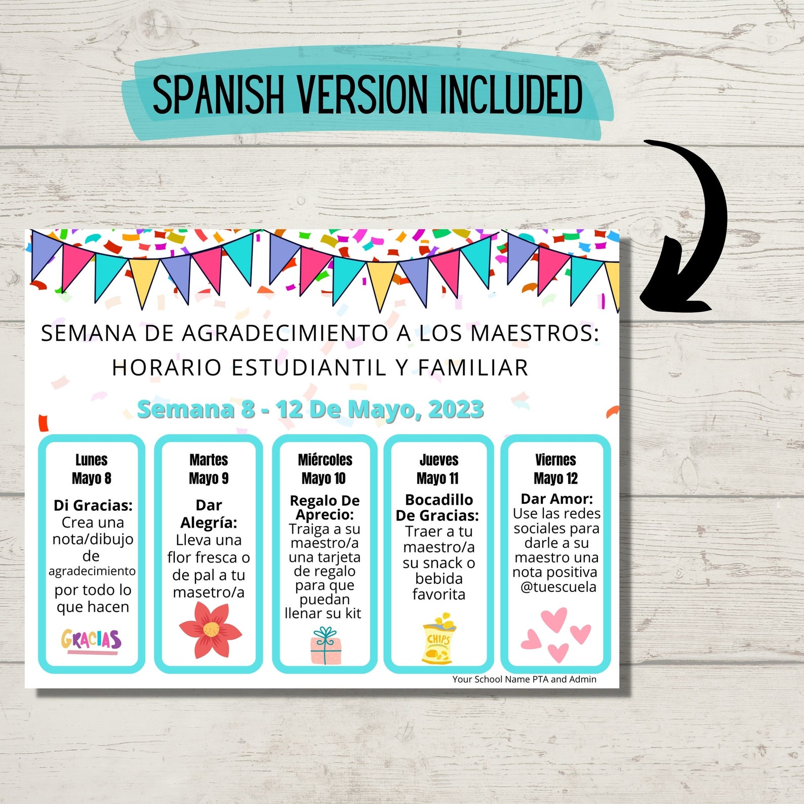 Editable Teacher Appreciation Family Newsletter, Printable Appreciation ...