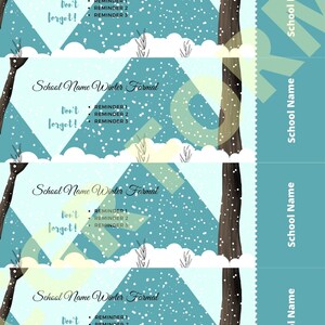 Winter Formal Ticket Printable for School PTA | ASB | Event Planners ...