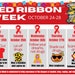 Red Ribbon Week Schedule Activity Flyer Printable for School PTA | PTO ...
