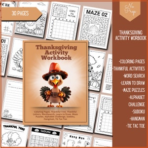 Thanksgiving Coloring Pages, Autumn Activity Sheets, Fall Worksheets ...