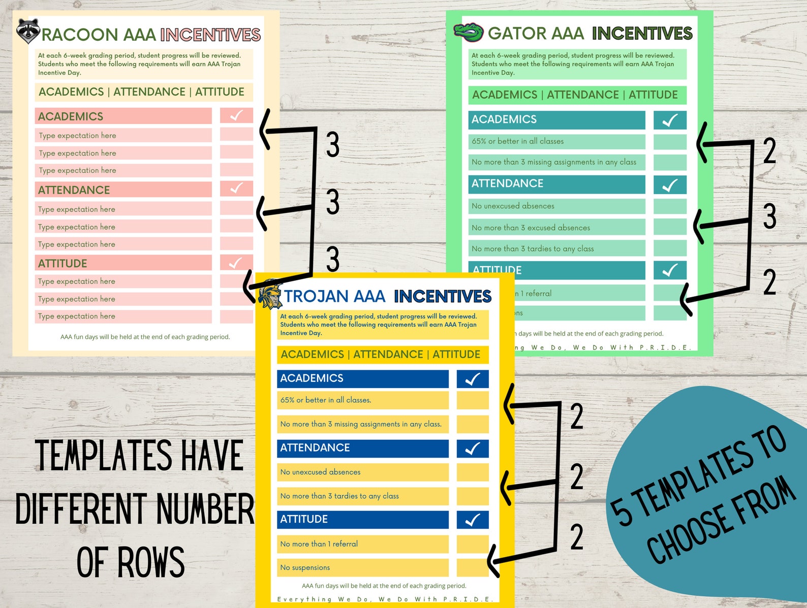 School Incentive Program Flyer Editable Template | Printable | ASB ...