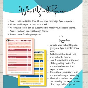 School Incentive Program Flyer Editable Template | Printable | ASB ...