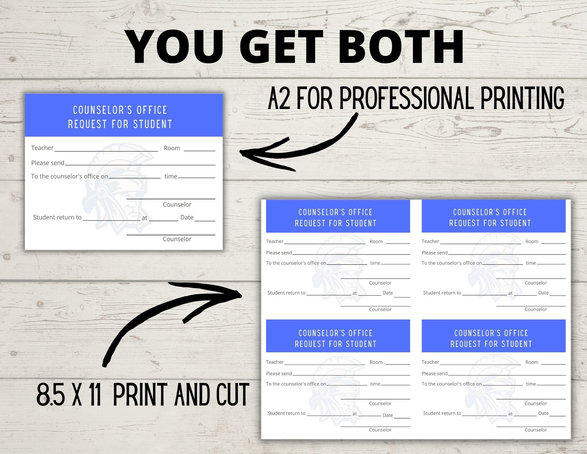 School Counselor Student Request Pass Form Personalized for Educators ...