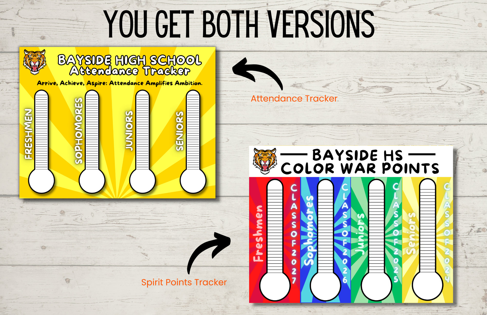 Class Competition School Spirit Score Keeper, Spirit Points, Color Wars ...