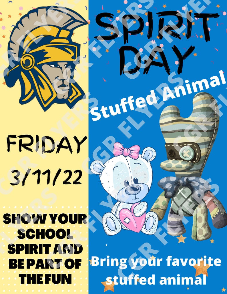 Spirit Day Activity Flyer Printable for the Whole School Year ASB | PTA ...