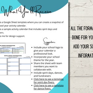 Editable Printable Monthly Calendar School Year Event Flyer Template on ...