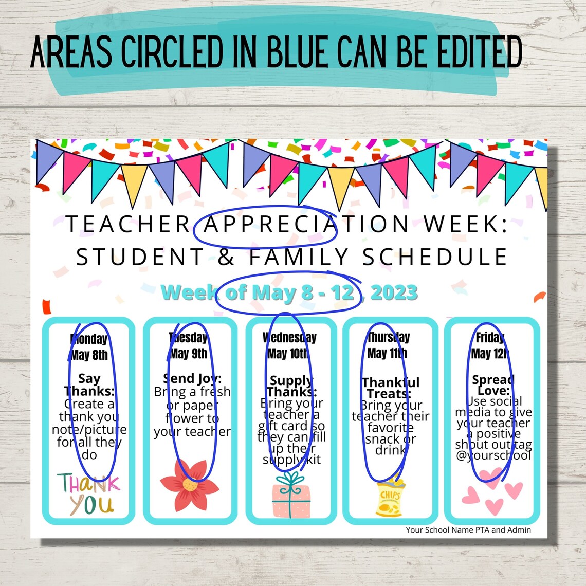 Teacher Appreciation Week Printable, Teacher Appreciation Week ...