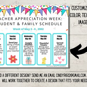 Editable Teacher Appreciation Family Newsletter Printable - Etsy