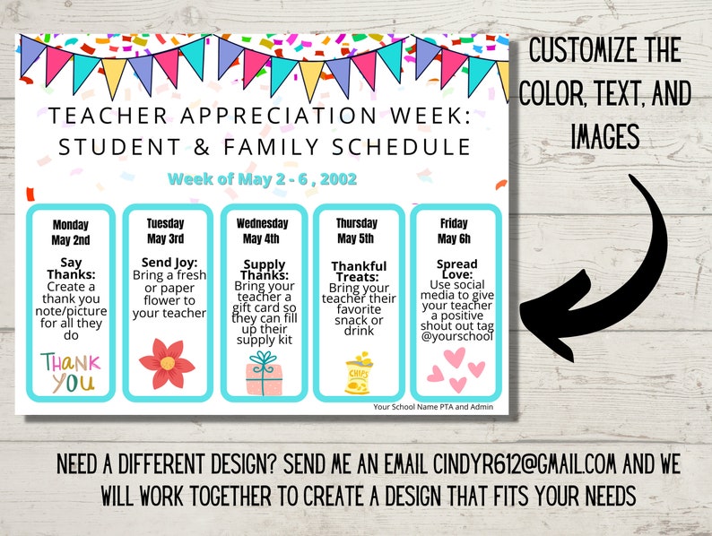 Editable Teacher Appreciation Family Newsletter Printable - Etsy