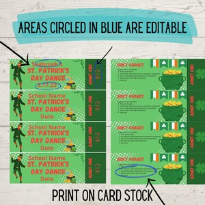 St. Patrick’s Day School Dance Editable Flyer, St. Patrick’s Day Poster ...