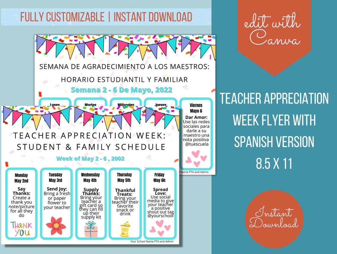 Editable Teacher Appreciation Family Newsletter Printable - Etsy