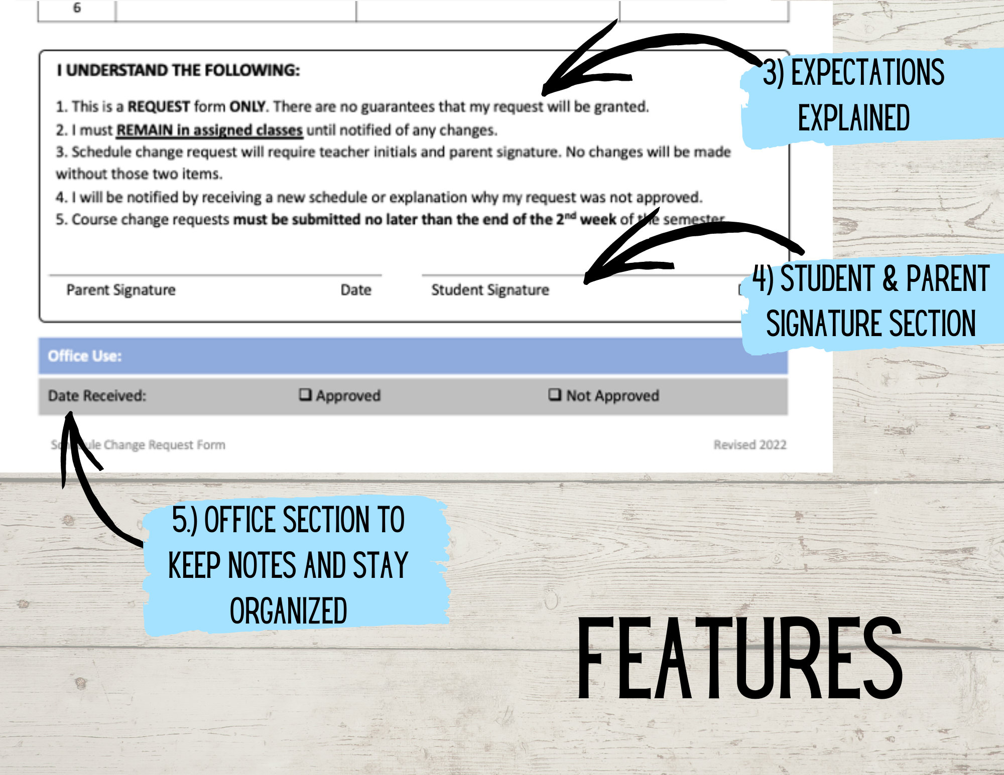 Schedule Change Request Form | Printable Template | Personalize ...