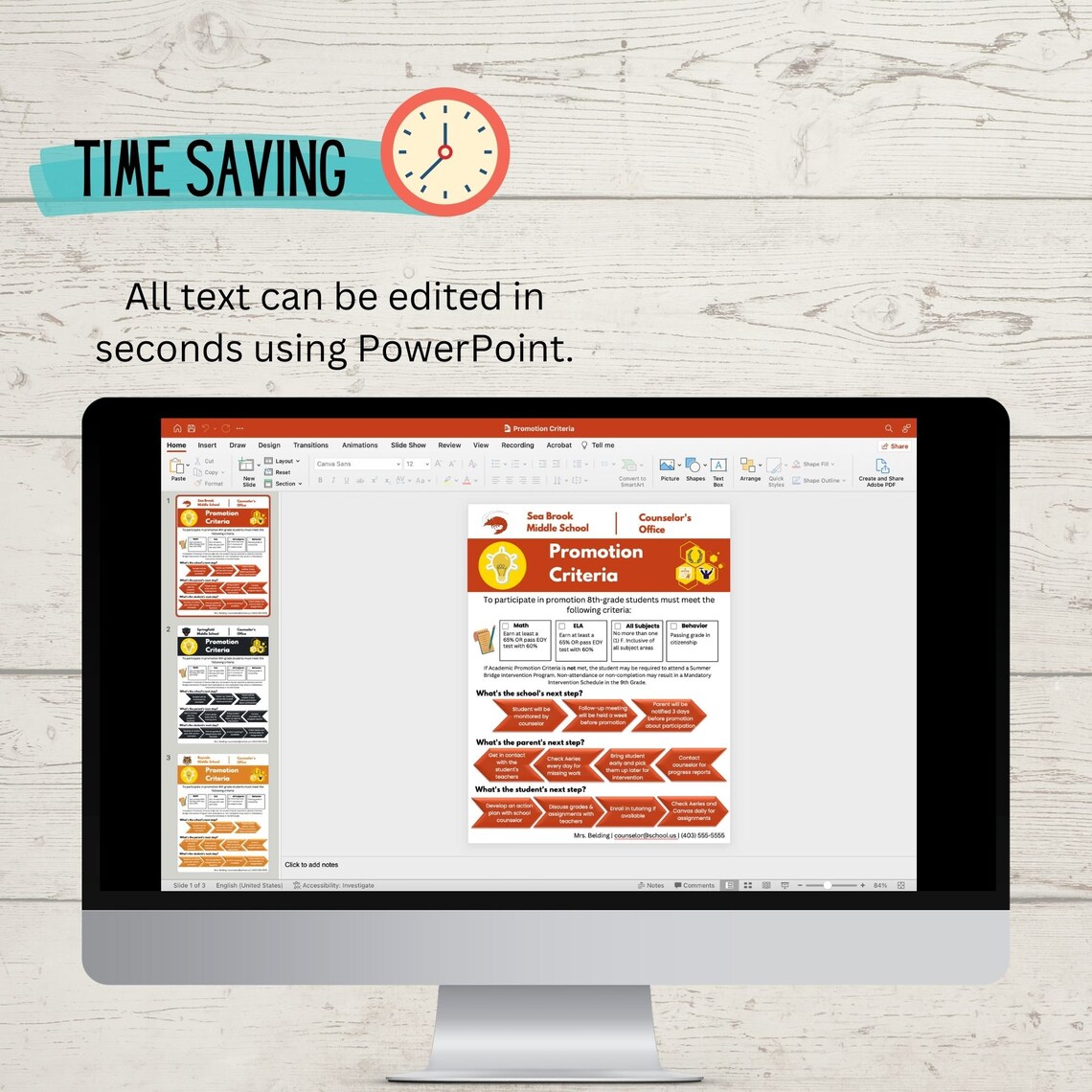 Promotion Criteria Template, Middle School Graduation Flyer, 8th Grade ...