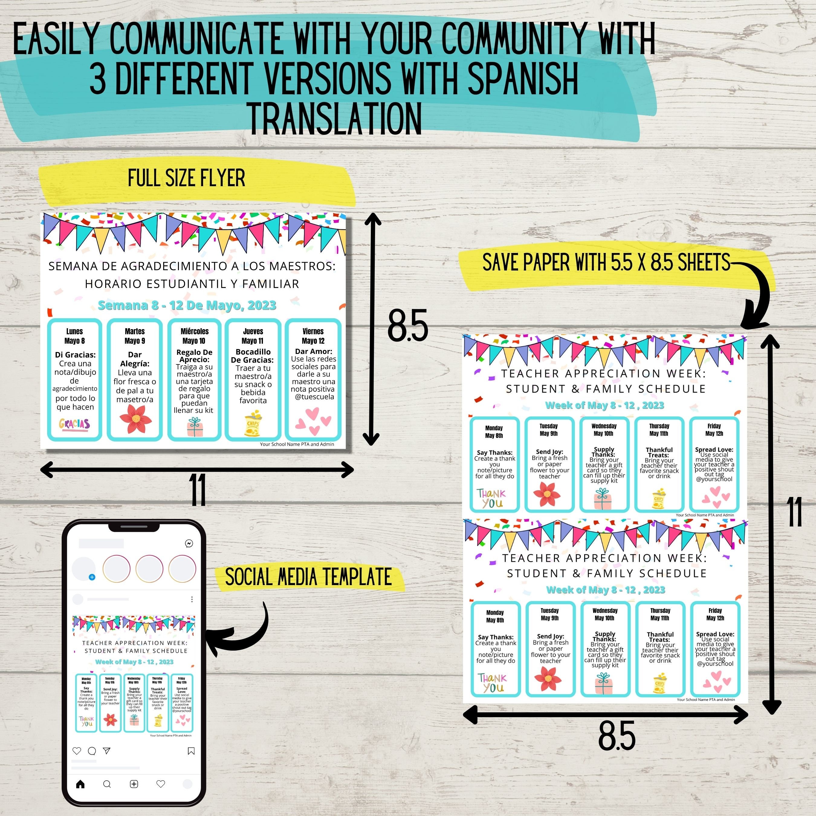 Teacher Appreciation Week Printable, Teacher Appreciation Week ...