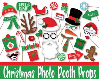 Christmas Photo Booth Decorations | Etsy