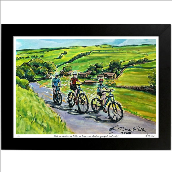 Cycling Print - Etsy