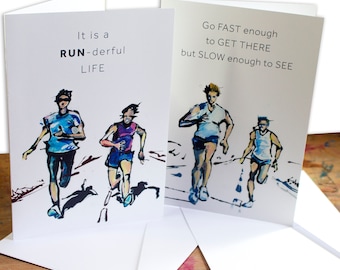 Running Quote Cards - Etsy