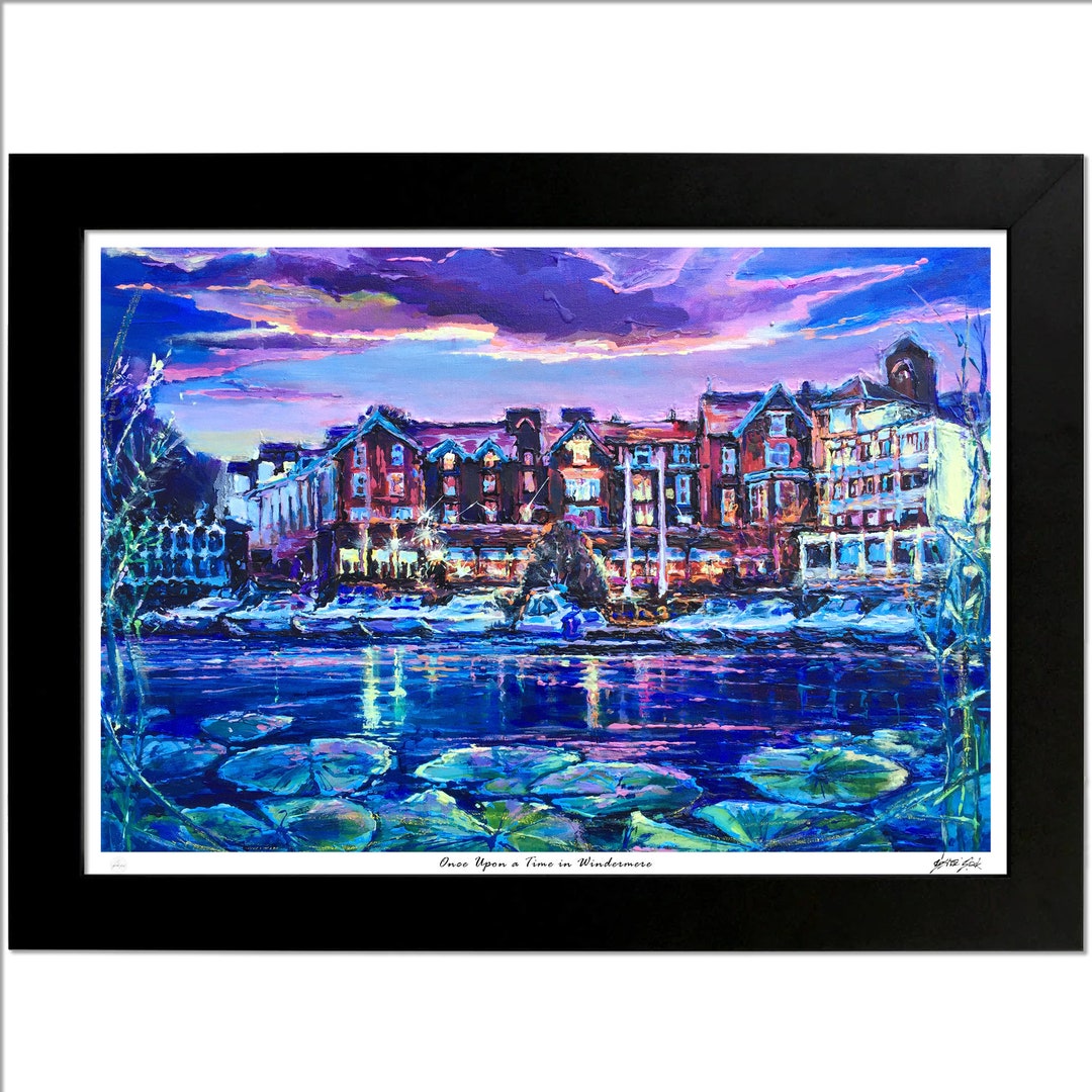 Keswick por Derwent Water Keswick Story Art PRINT Escena - Etsy España