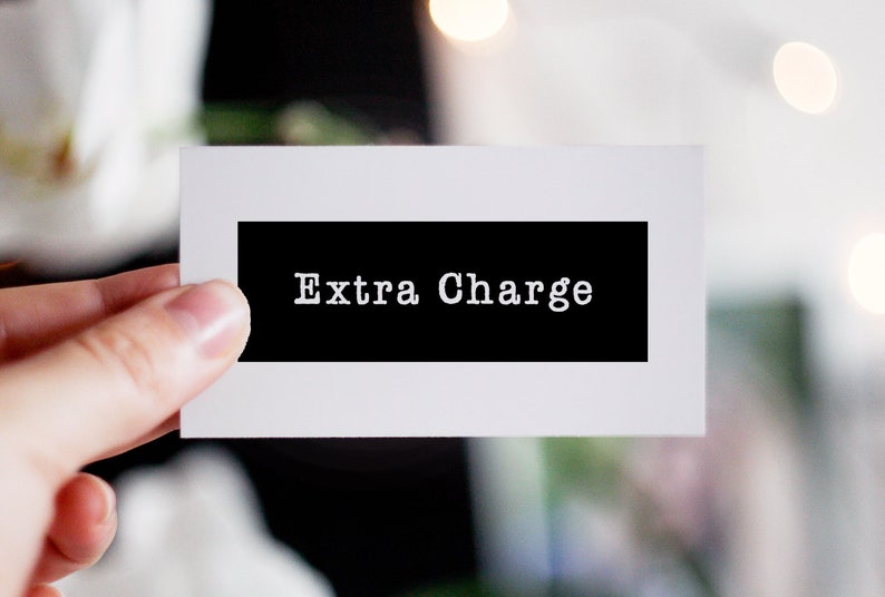 Extra Charge - Etsy