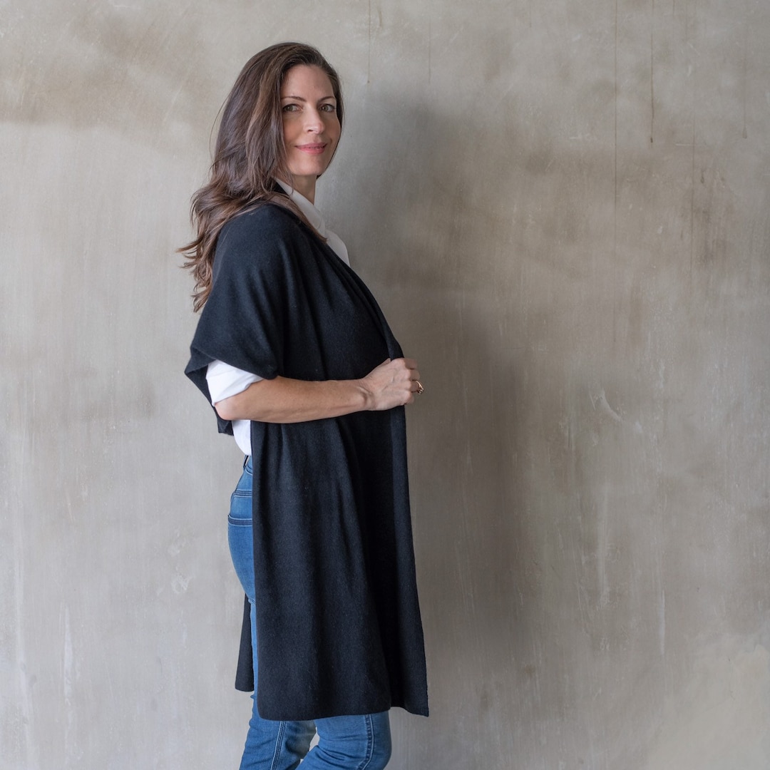 Black Cashmere Wrap/black Wrap/black Cashmere Shawl/long Black Cashmere ...